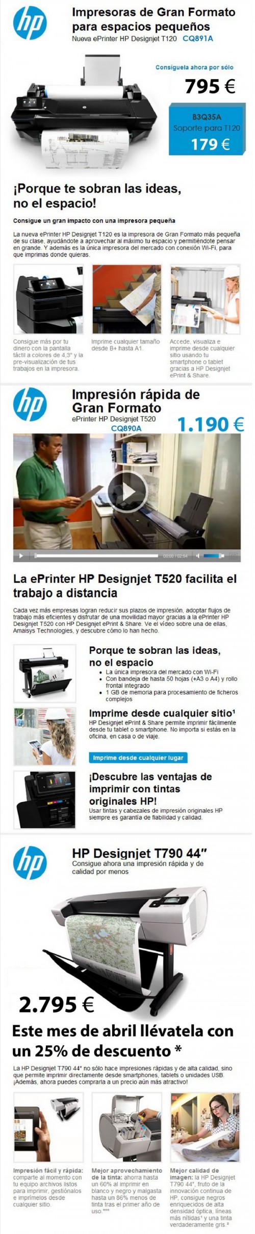 Impresoras gran formato HP | COPHEL, Tu centro de impresión