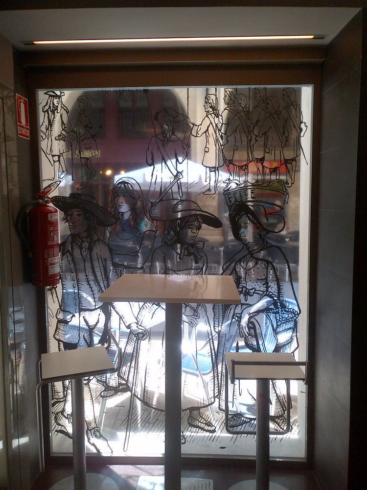 Impresión digital sobre vinilo y colocación – Plaza del Mercado ...